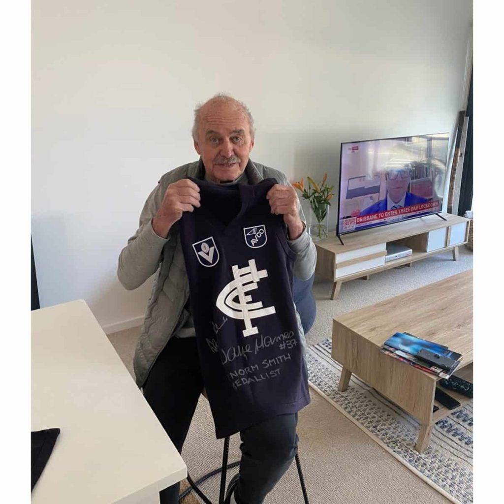 Carlton Alex Jesaulenko & Wayne Harmes 1979 Premiership Signed Jumper ...