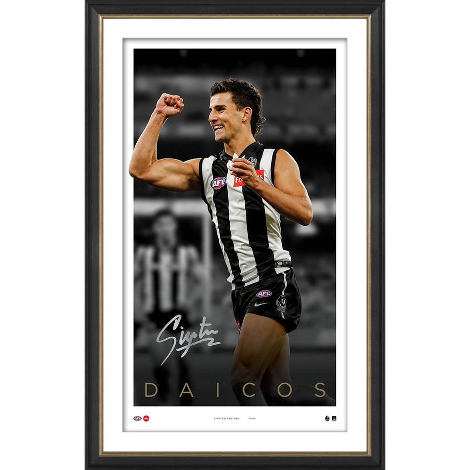 Nick Daicos Signed Lithograph - Authentic Autographs & Events Australia