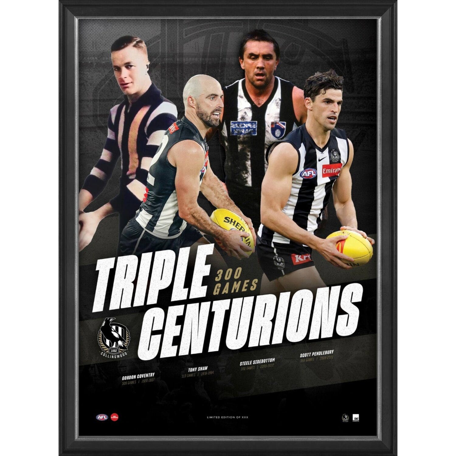 Collingwood Triple Centurions Print - Authentic Autographs & Events ...