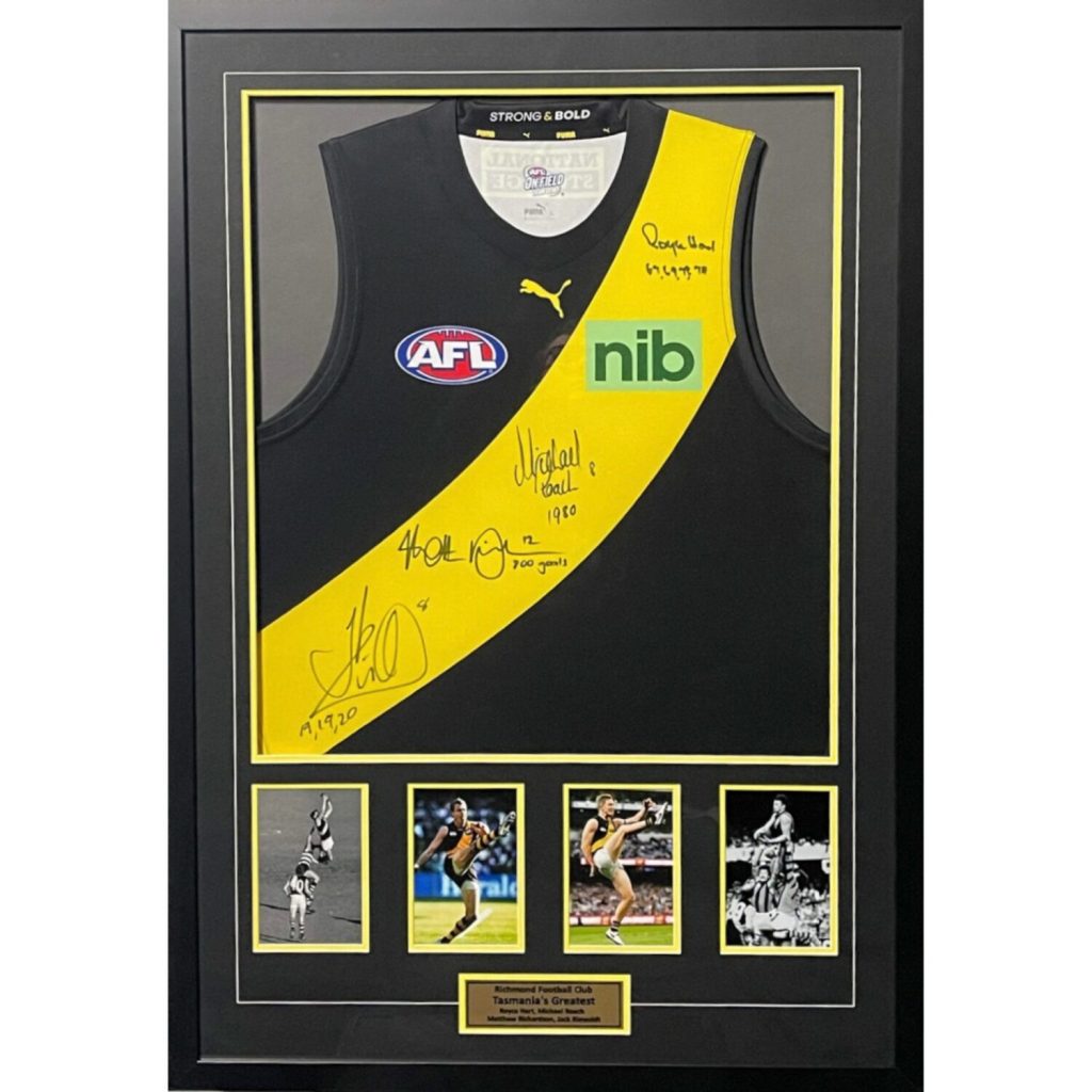 Richmond Hart, Riewoldt, Richardson & Roach Signed Framed Jumper ...