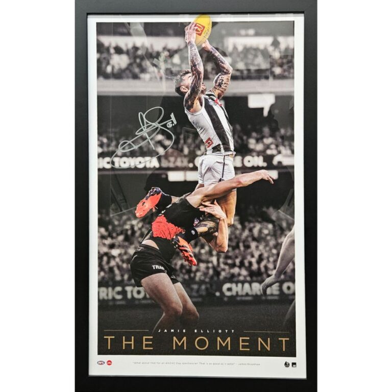 Collingwood Jamie Elliot Signed Icon Series - Authentic Autographs and ...